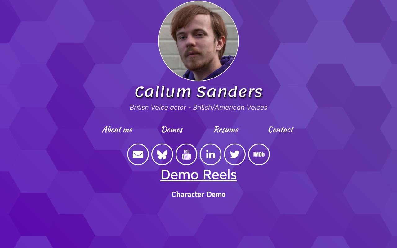 Callum Sanders - British Voice Actor